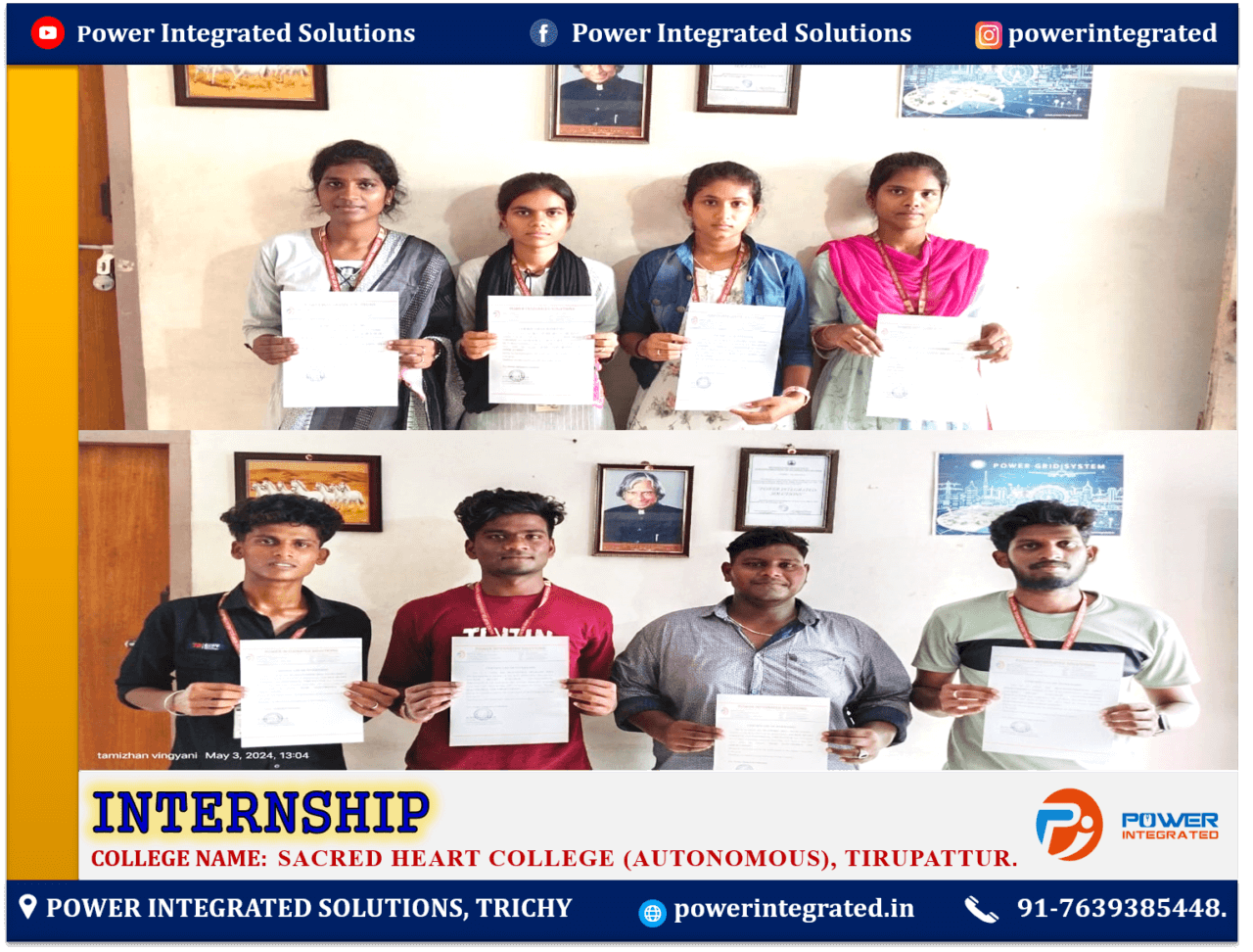 2024 Internship - Project Center in Trichy IOT EEE VLSI Final Year ...