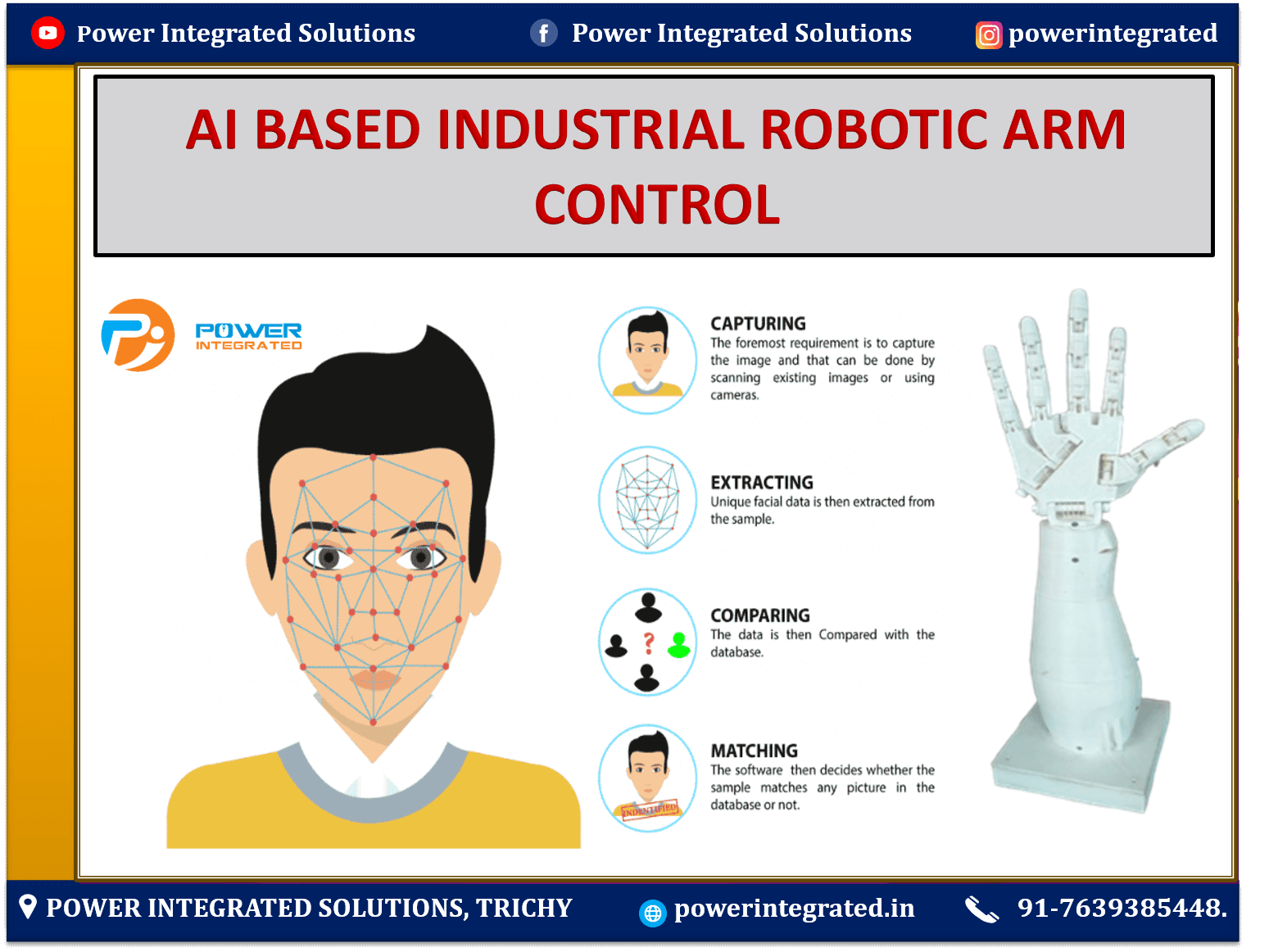 AI BASED INDUSTRIAL ROBOTIC ARM | ai Project | POWER INTEGRATED ...